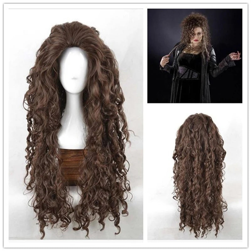 Bellatrix L'estrange Long Brown Wavy Synthetic Wigs Heat Resistant Cos ...