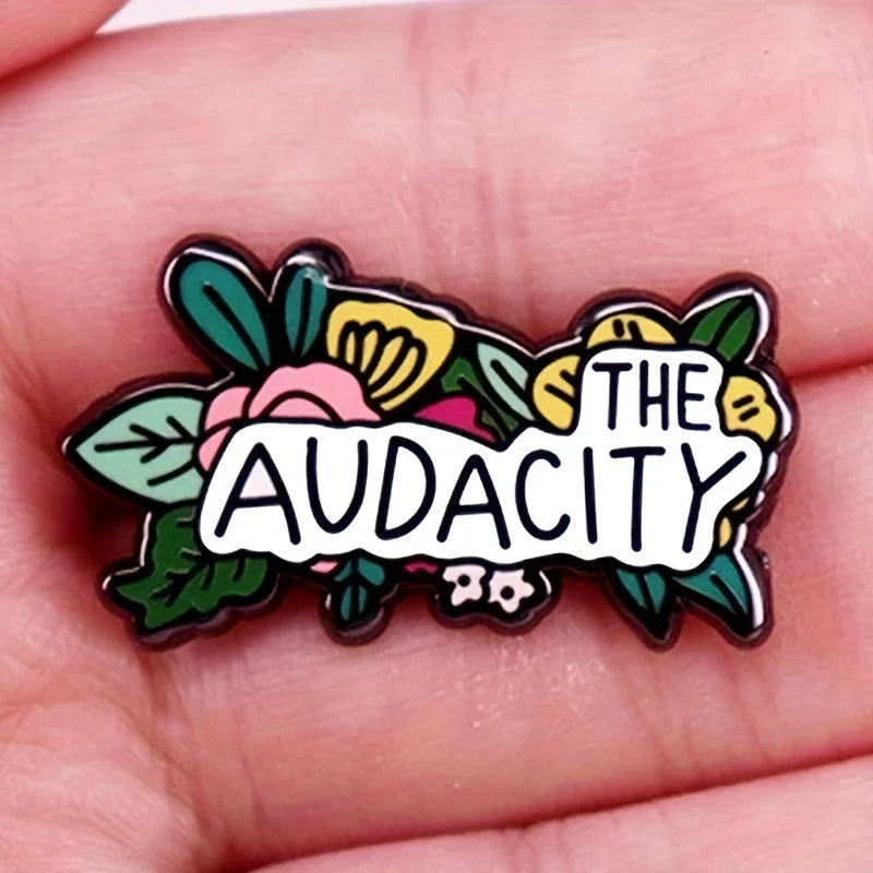 "THE AUDACITY" Enamel Pin Badge Woodland Gatherer Gift Store Australia