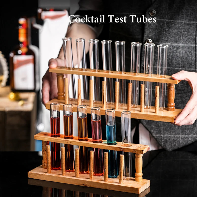 The Mad Scientist's Alchemy Test Tube Holder Rack Woodland Gatherer AU