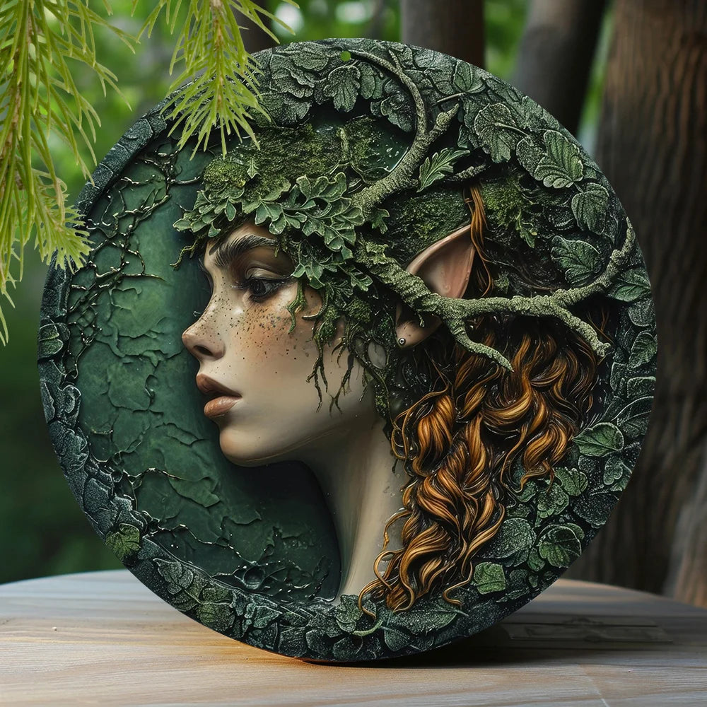 Woodland Elf Round Aluminium Metal Sign Wall Art Decoration Australia ...