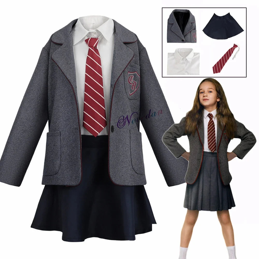 Matilda Book Week Costume School Uniform Coat Skirt Tie Roald Dahl ...