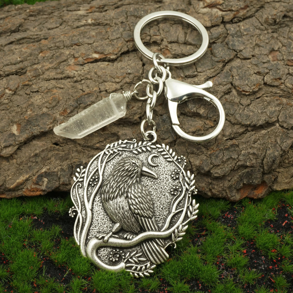 Night Forest Crow Keyring Woodland Gatherer Gift Shop Australia BNPL