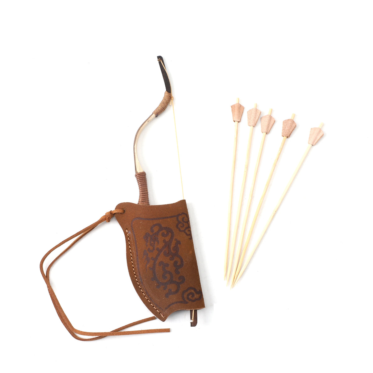 Miniature Bow and Arrow 1/6 Doll Archery Prop Set Woodland Gatherer AU
