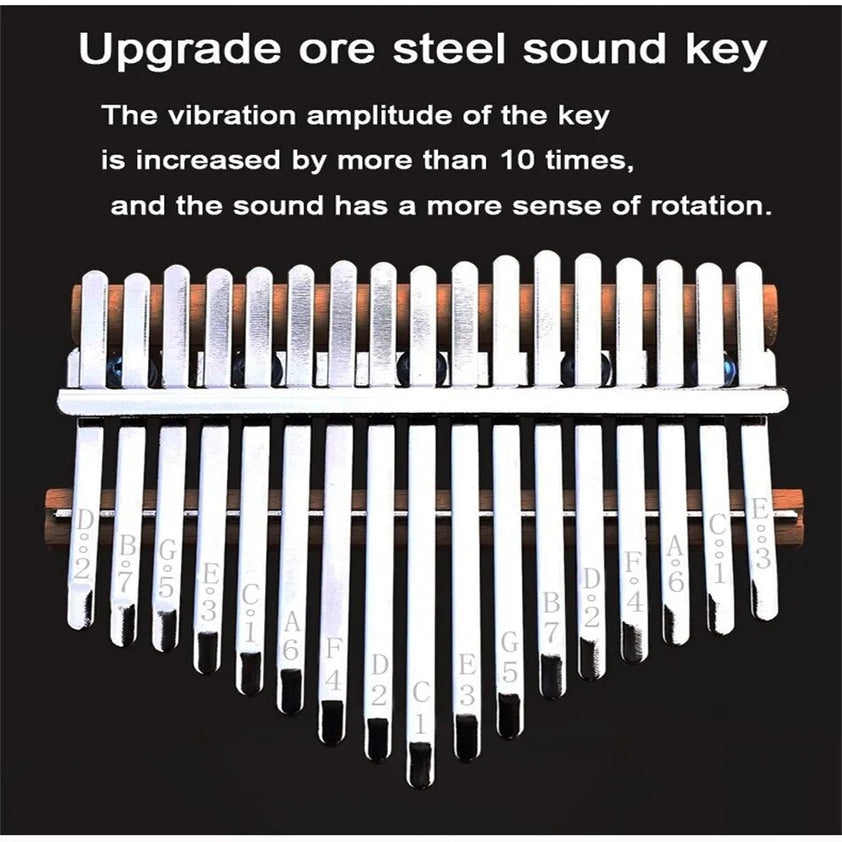 Kalimba Thumb Piano 17 Keys Mahogany Wood Musical Instrument – Woodland ...