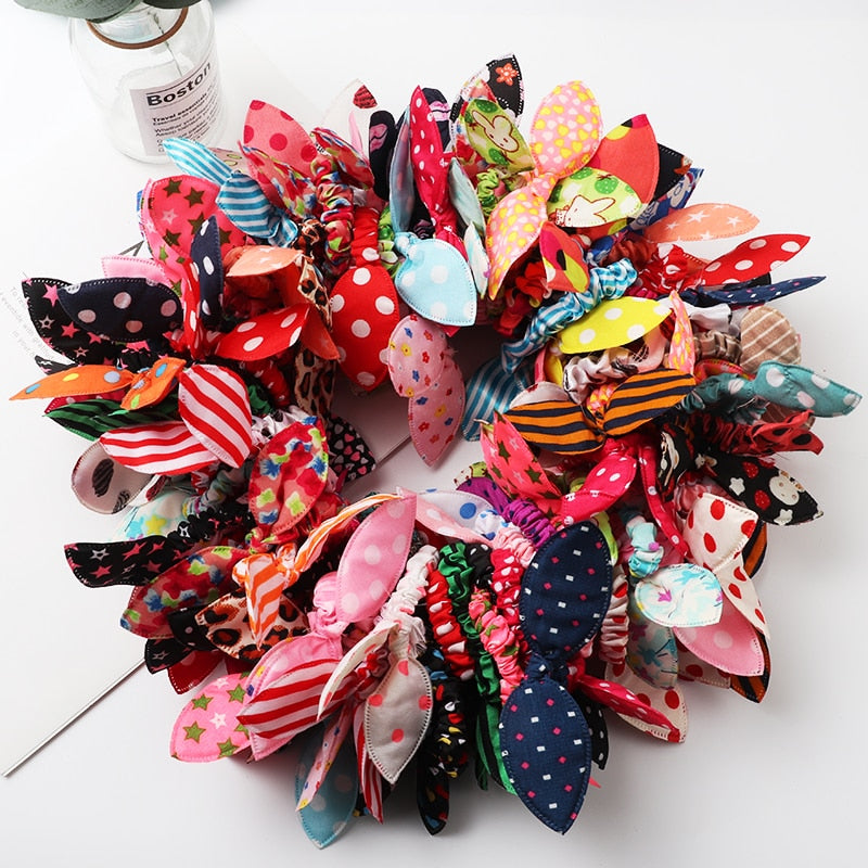 10/20Pcs Bunny Ear Hair Ties Woodland Gatherer Shop Australia BNPL