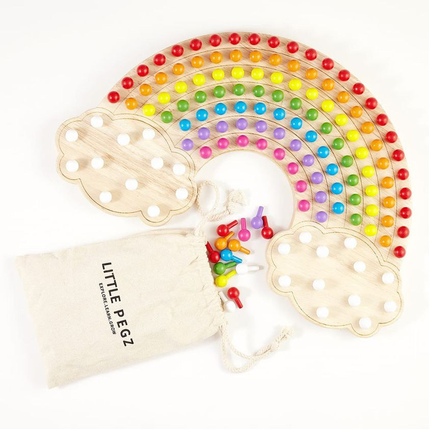 Little Pegs Rainbow Peg Boards | Australian Early Educational Toys ...