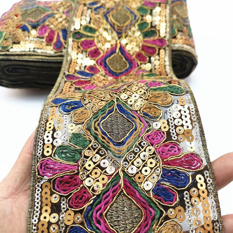 Sequin Lace Trim Embroidered Ribbons Sewing Supplies Australian Shop ...