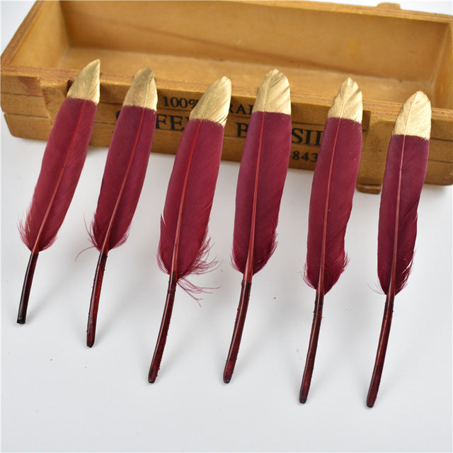 Gold Dipped Duck Feathers | DIY Crafting | Woodland Gatherer | AU Shop